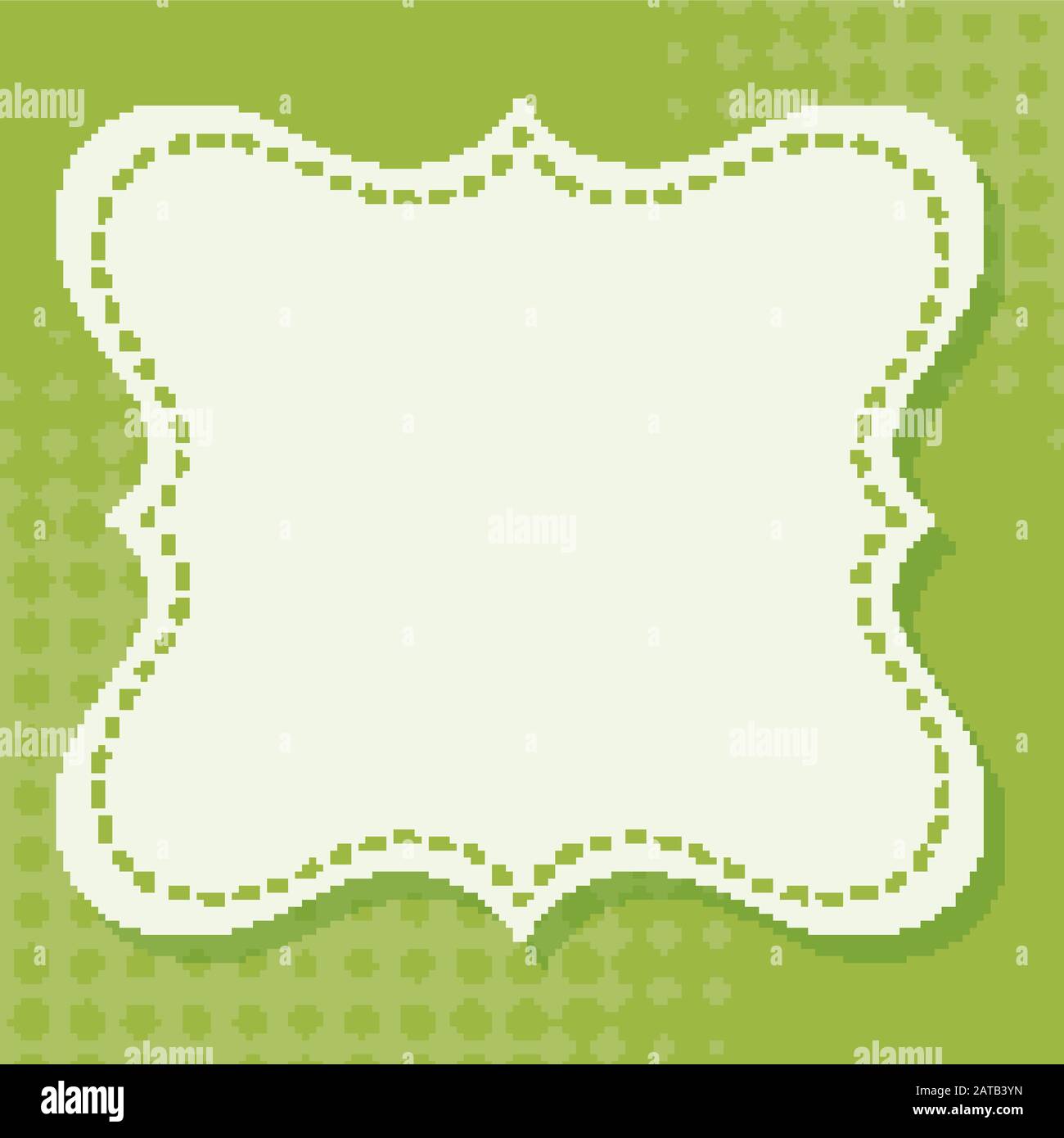 Background template in green with frame illustration Stock Vector Image ...
