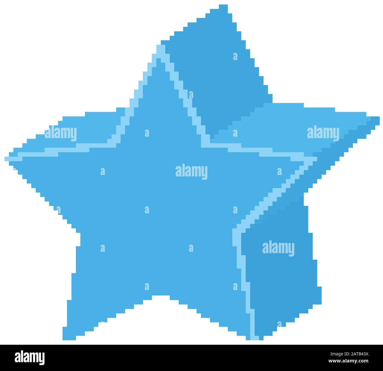 Geometric shape of star in blue illustration Stock Vector Image & Art ...