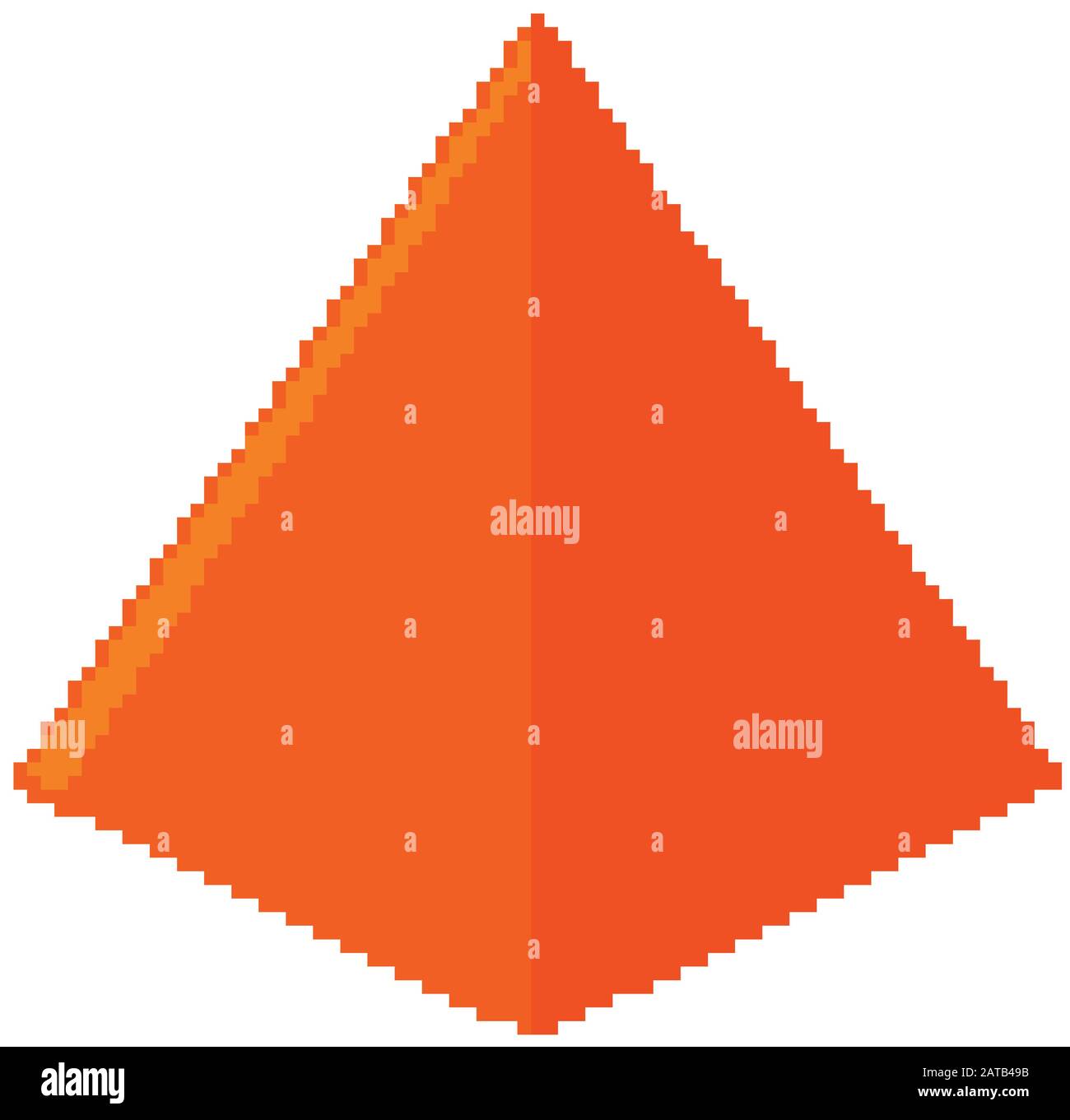 Geometry shape of triangle in orange illustration Stock Vector Image ...