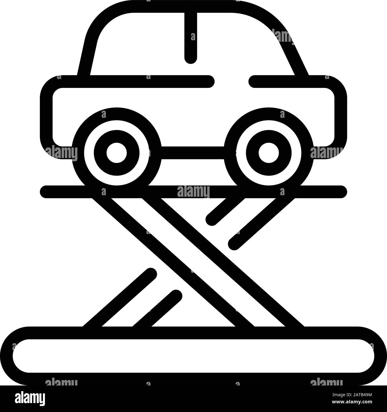 Car mechanic standing on Stock Vector Images - Alamy