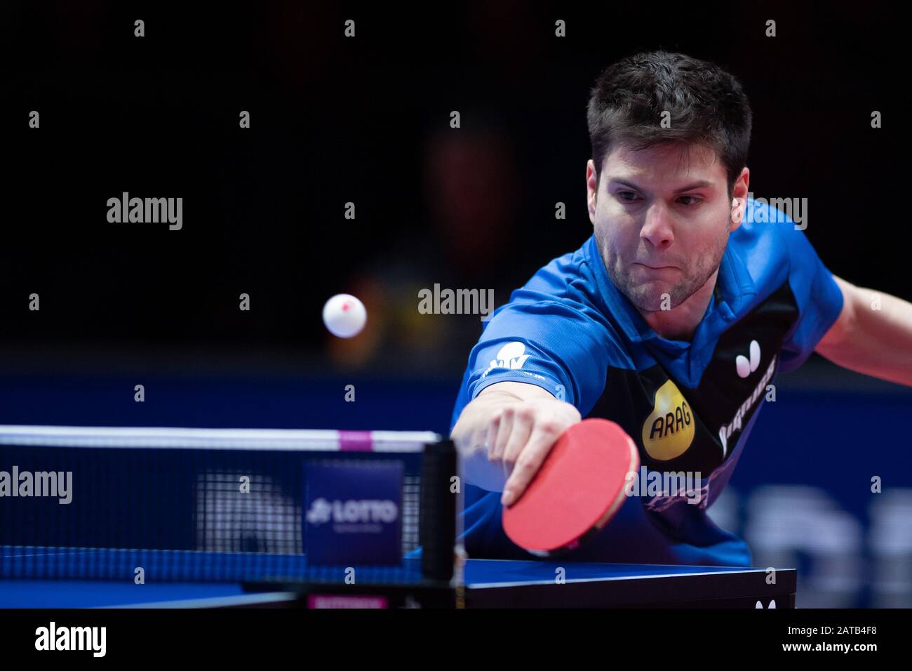 Magdeburg, Germany. 01st Feb, 2020. Table tennis: German Open, men's ...
