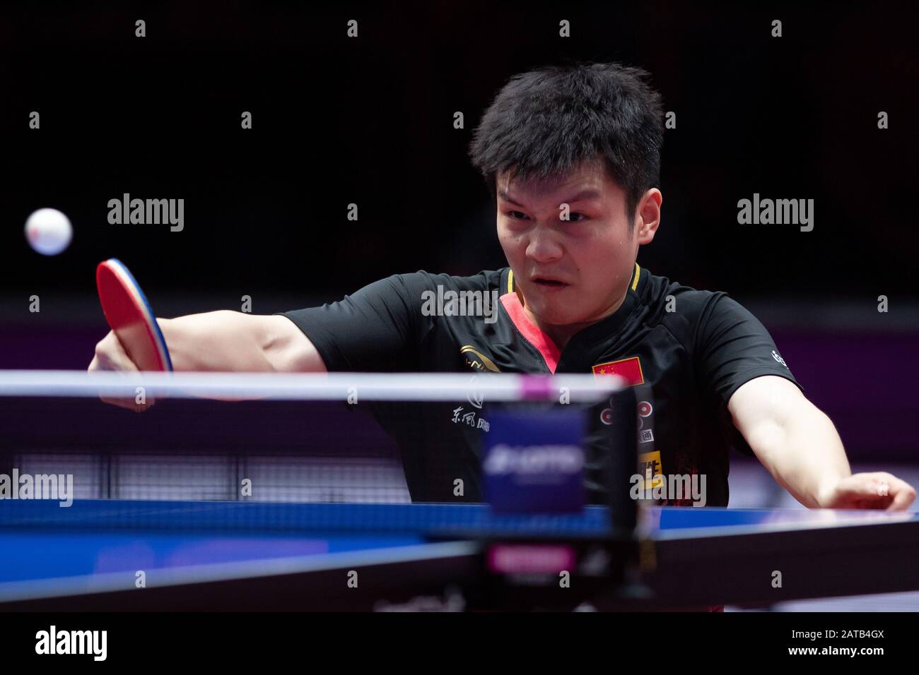Magdeburg, Germany. 01st Feb, 2020. Table tennis: German Open, men's ...