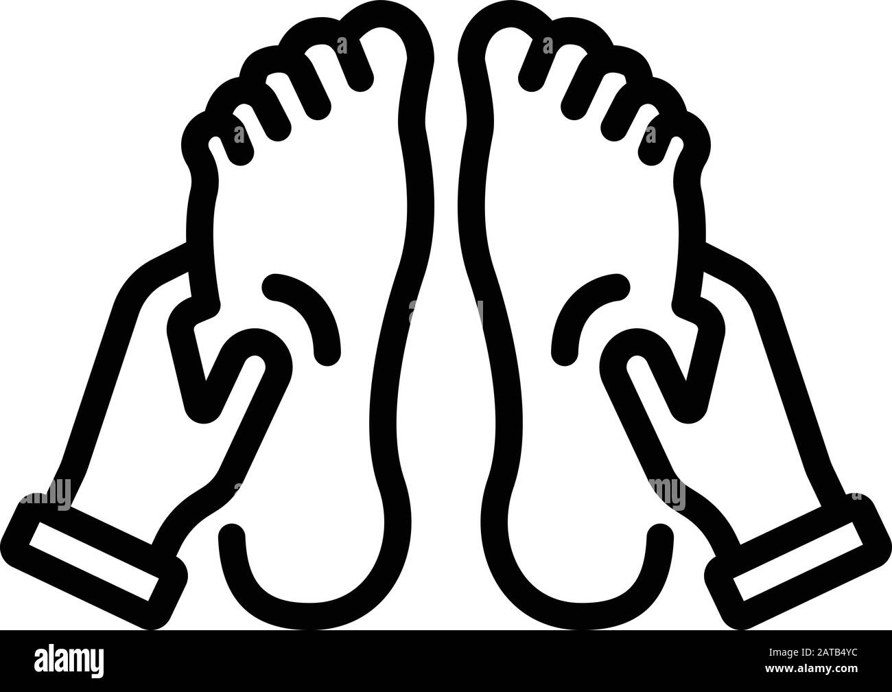 Foot Massage Icon Outline Style Stock Vector Image And Art Alamy 2415