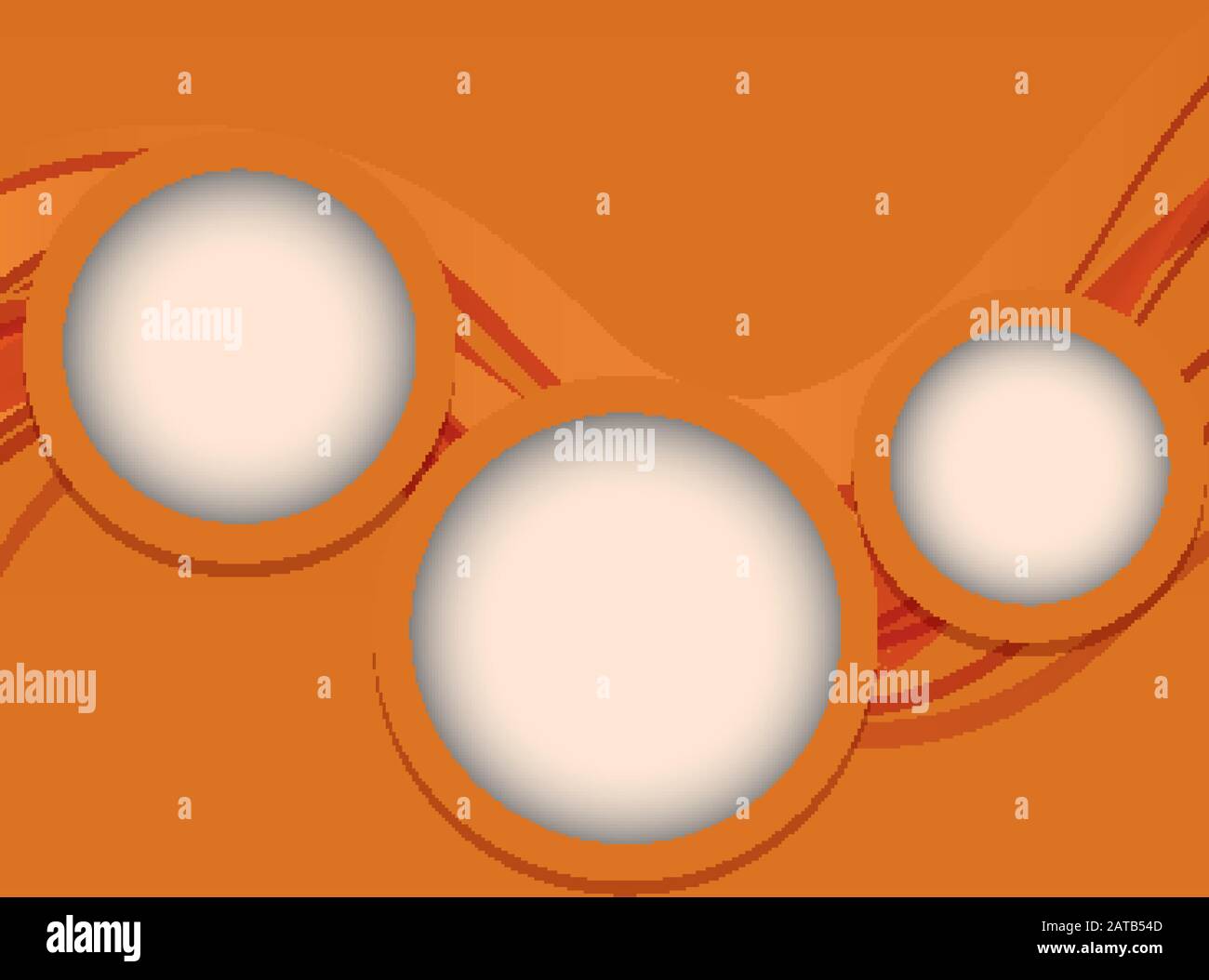 Background design with round orange patterns illustration Stock Vector ...