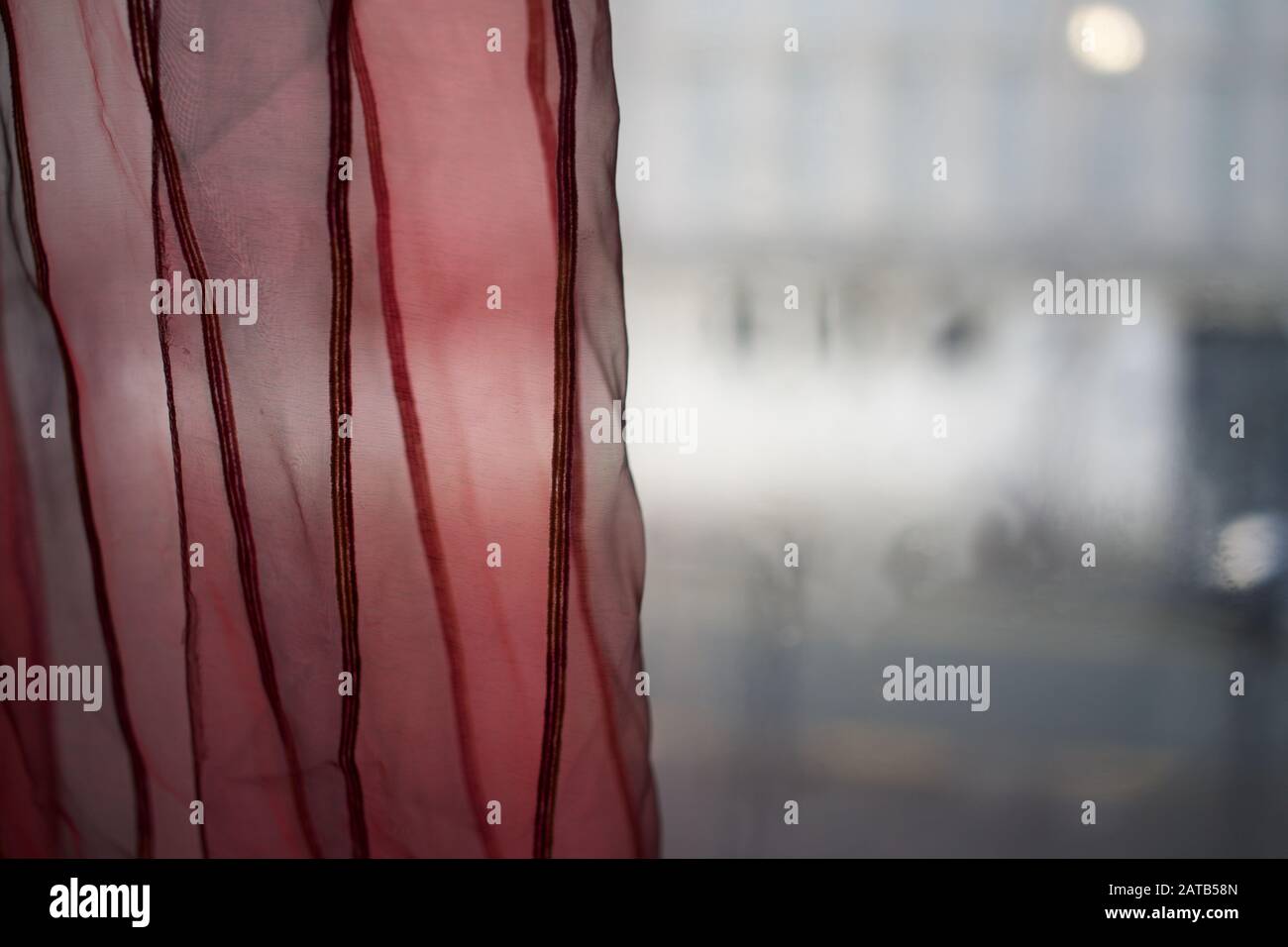 Half closed curtain hi-res stock photography and images - Alamy