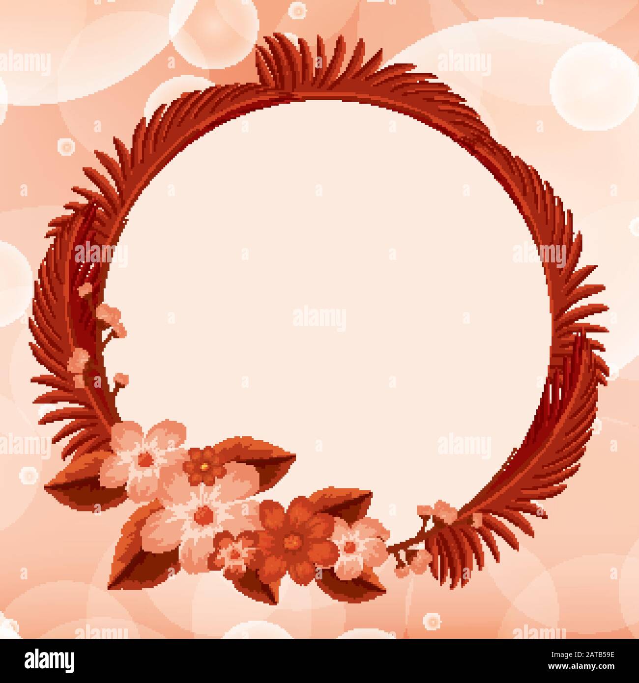 Background design with red flowers illustration Stock Vector Image ...
