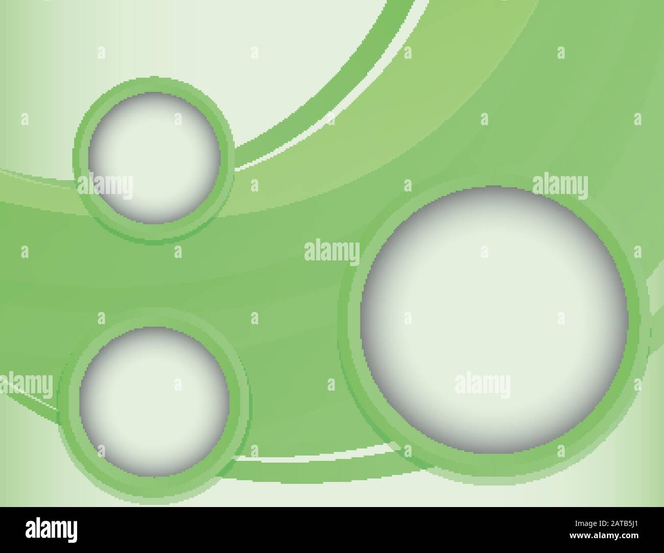 Background design with round green patterns illustration Stock Vector ...