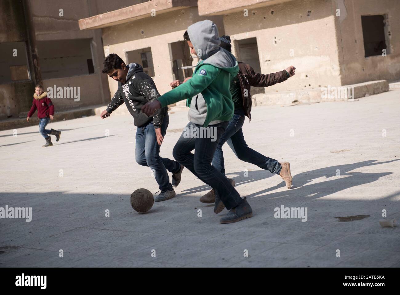 photos from eastern ghouta Damascus Syria , shows the situation of ...