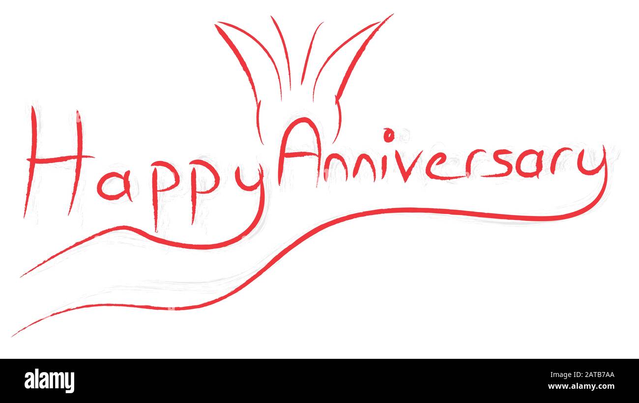 Happy anniversary Cut Out Stock Images & Pictures - Alamy