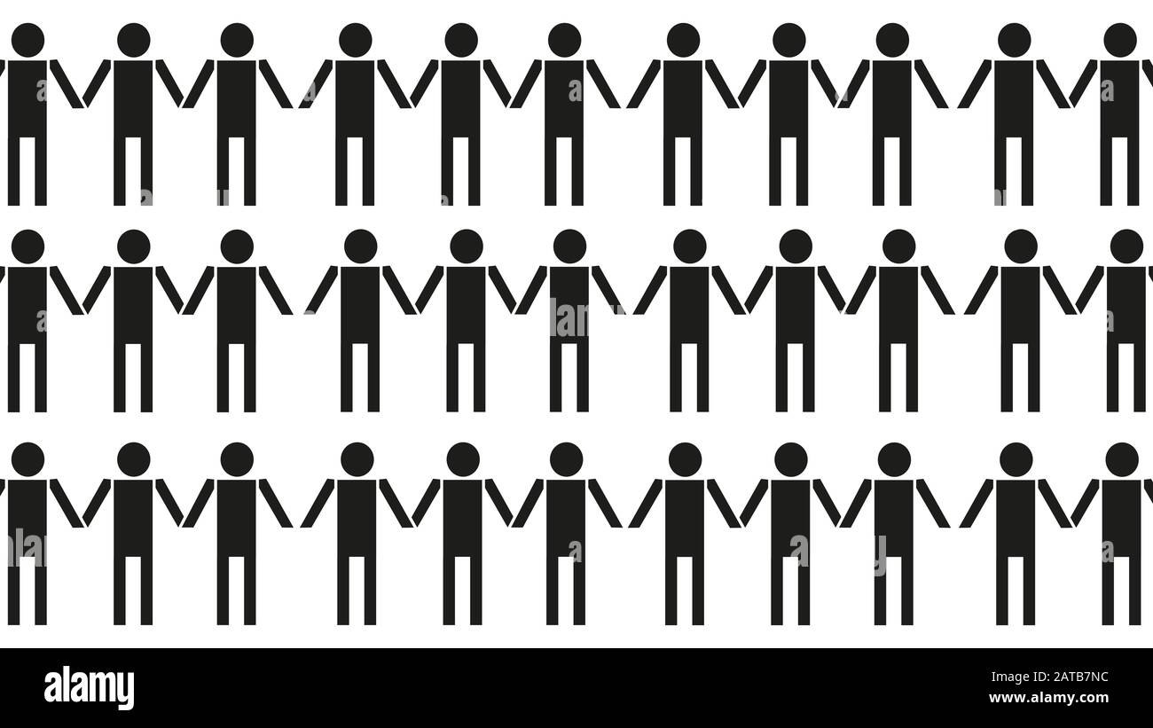 Chain hands connect Cut Out Stock Images & Pictures - Alamy