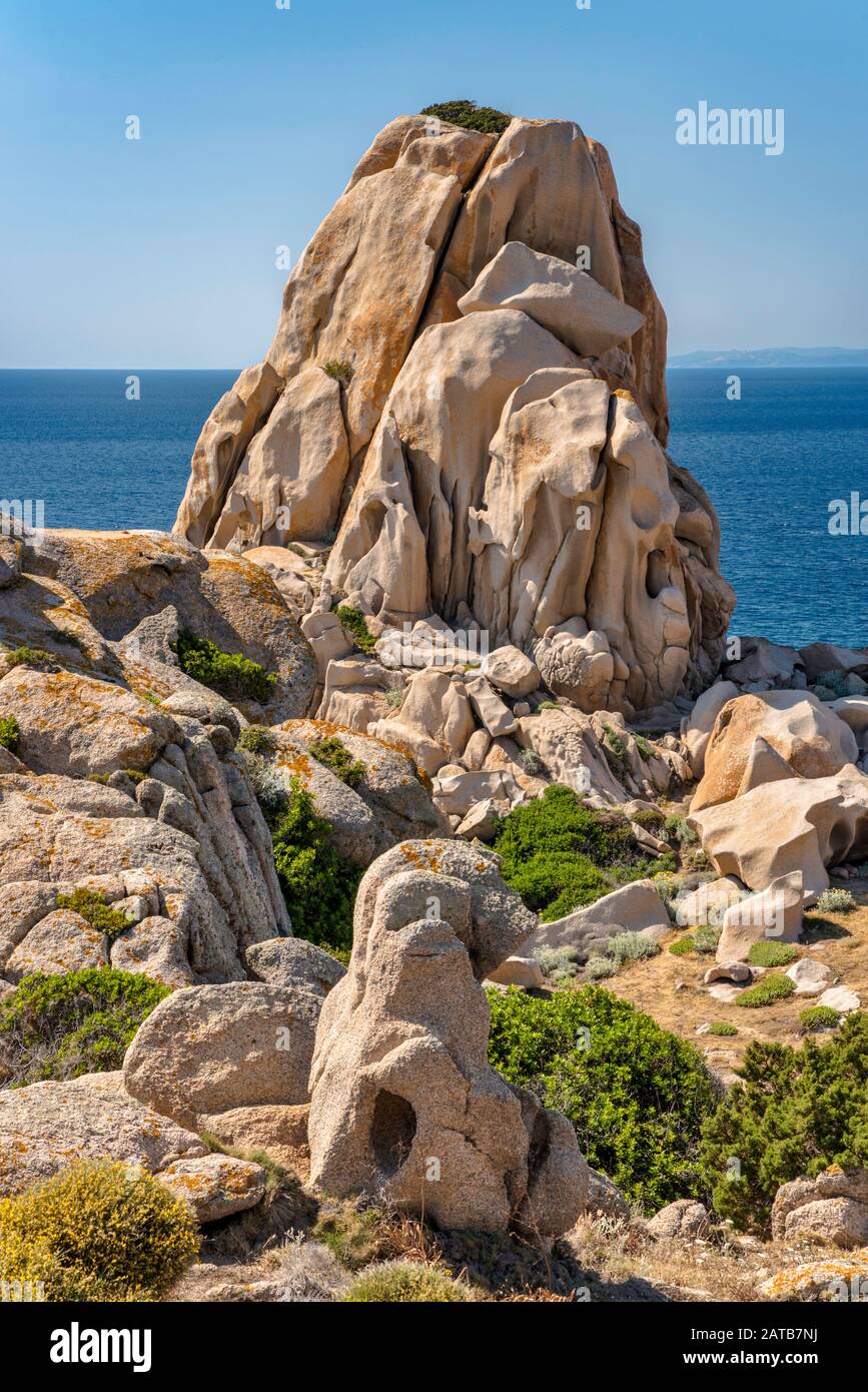 Granite formations at Capo Testa, near Santa Teresa di Gallura, Gallura ...