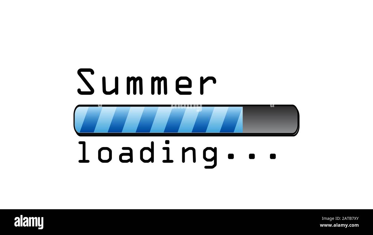 Summer Loading bar template background Stock Photo - Alamy