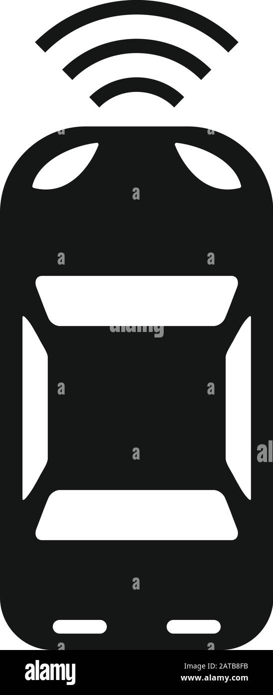 Car parking sensor icon. Simple illustration of car parking sensor vector icon for web design ...