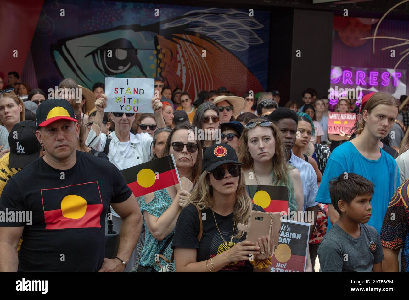 Perth, Australia. 26th January 2020. Participants Invasion Day, Perth ...