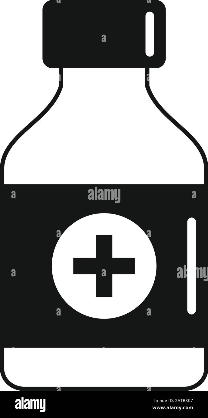 Syrup bottle icon. Simple illustration of syrup bottle vector icon for ...