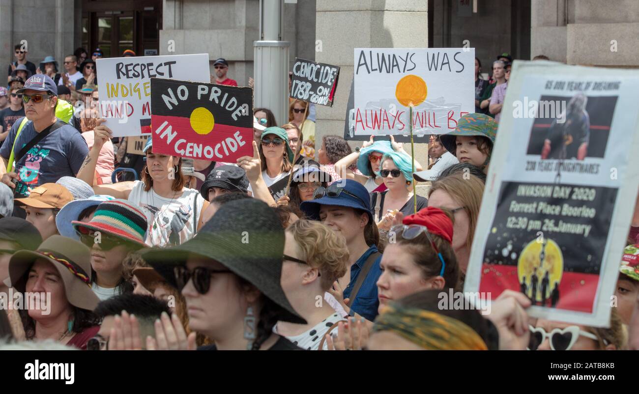 Protests boards invasion day hi-res stock photography and images - Alamy