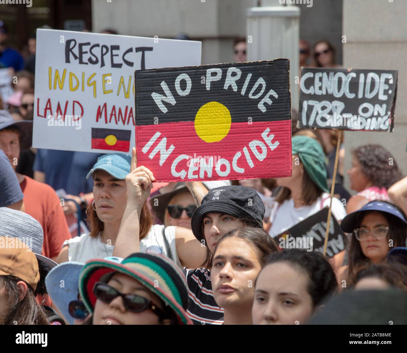 Protests boards invasion day hi-res stock photography and images - Alamy