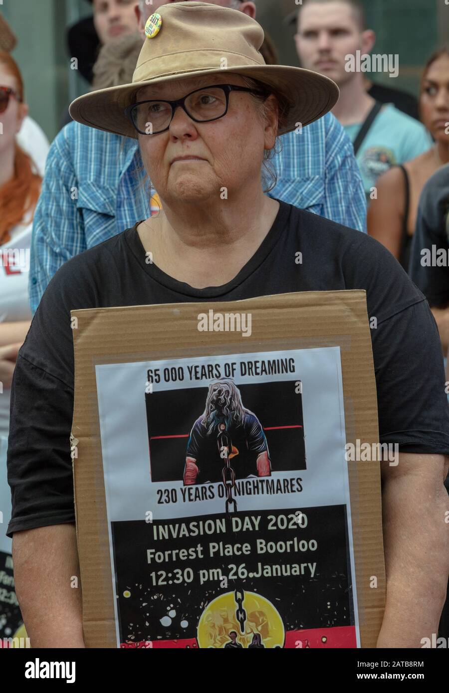Perth, Australia. 26th January 2020. Participants Invasion Day, Perth ...