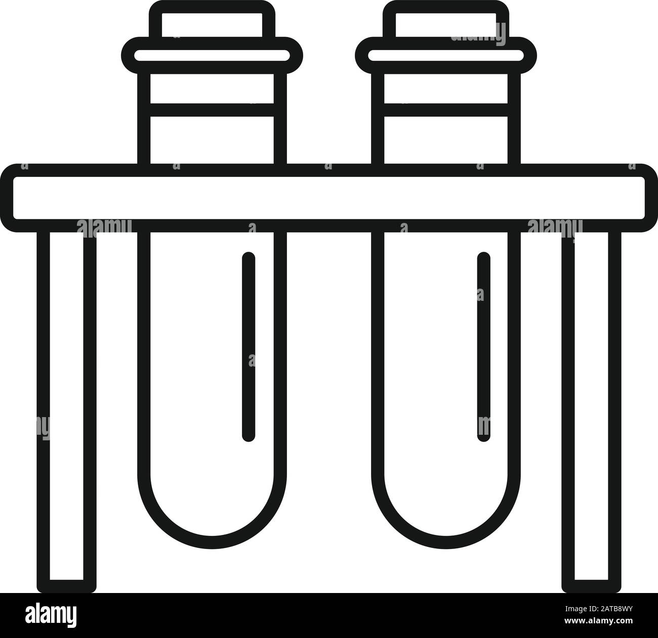 Test tube stand icon. Outline test tube stand vector icon for web ...