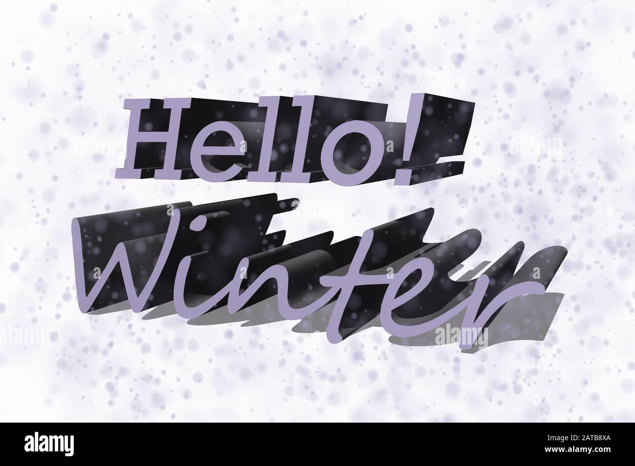 Hello Winter template texture background Stock Photo - Alamy