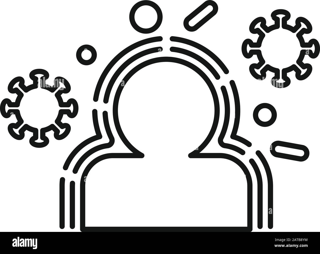 People immunization icon. Outline people immunization vector icon for ...
