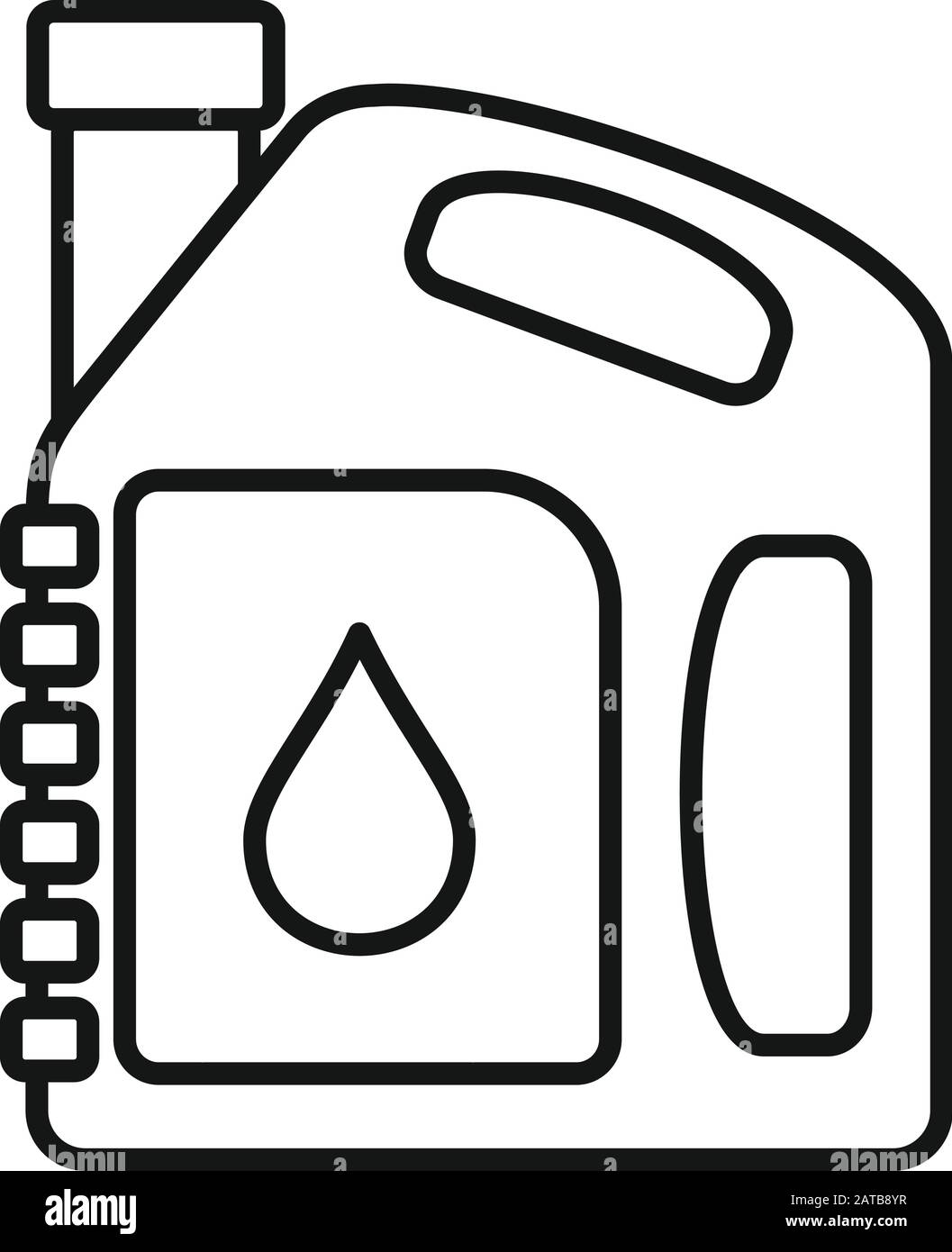 Auto motor oil icon. Outline auto motor oil vector icon for web design ...