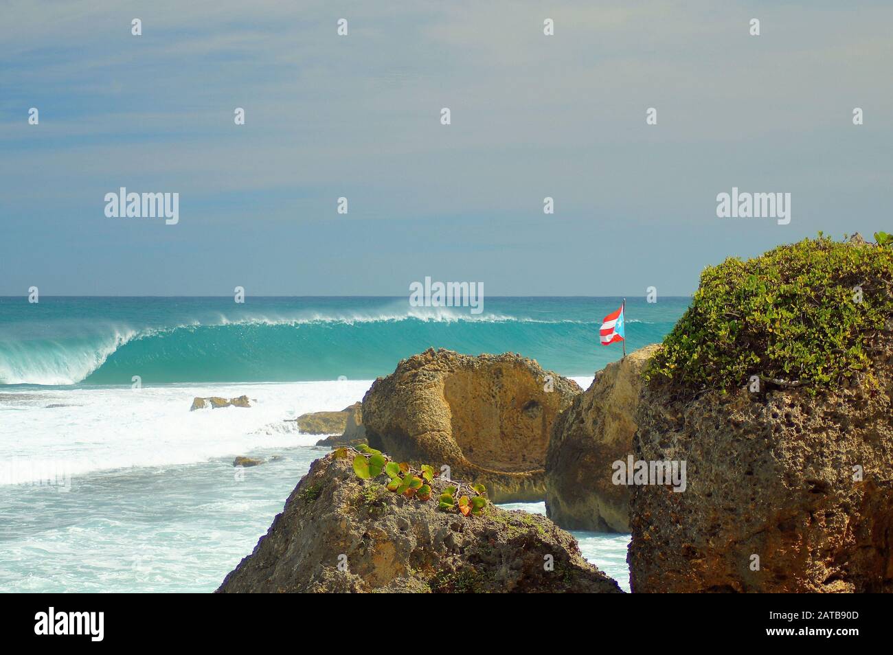 Beautiful Caribbean Ocean Beaches Among the Surf, Waves and Sand of ...