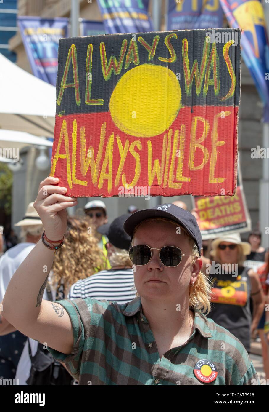 Protest boards invasion day hi-res stock photography and images - Alamy