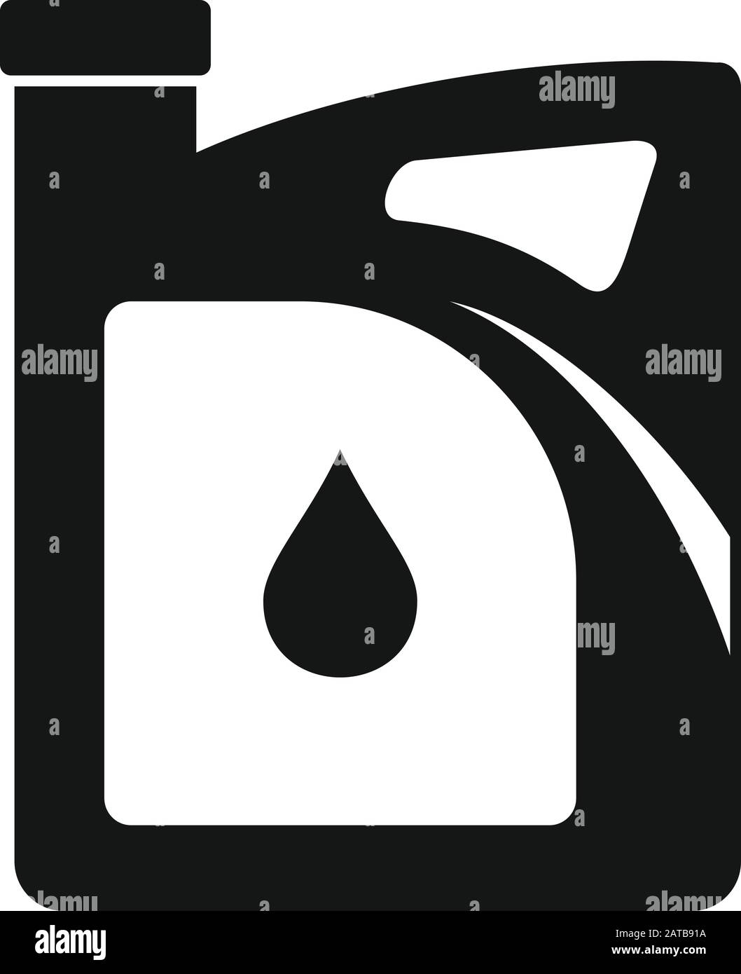 Service motor oil icon. Simple illustration of service motor oil vector ...