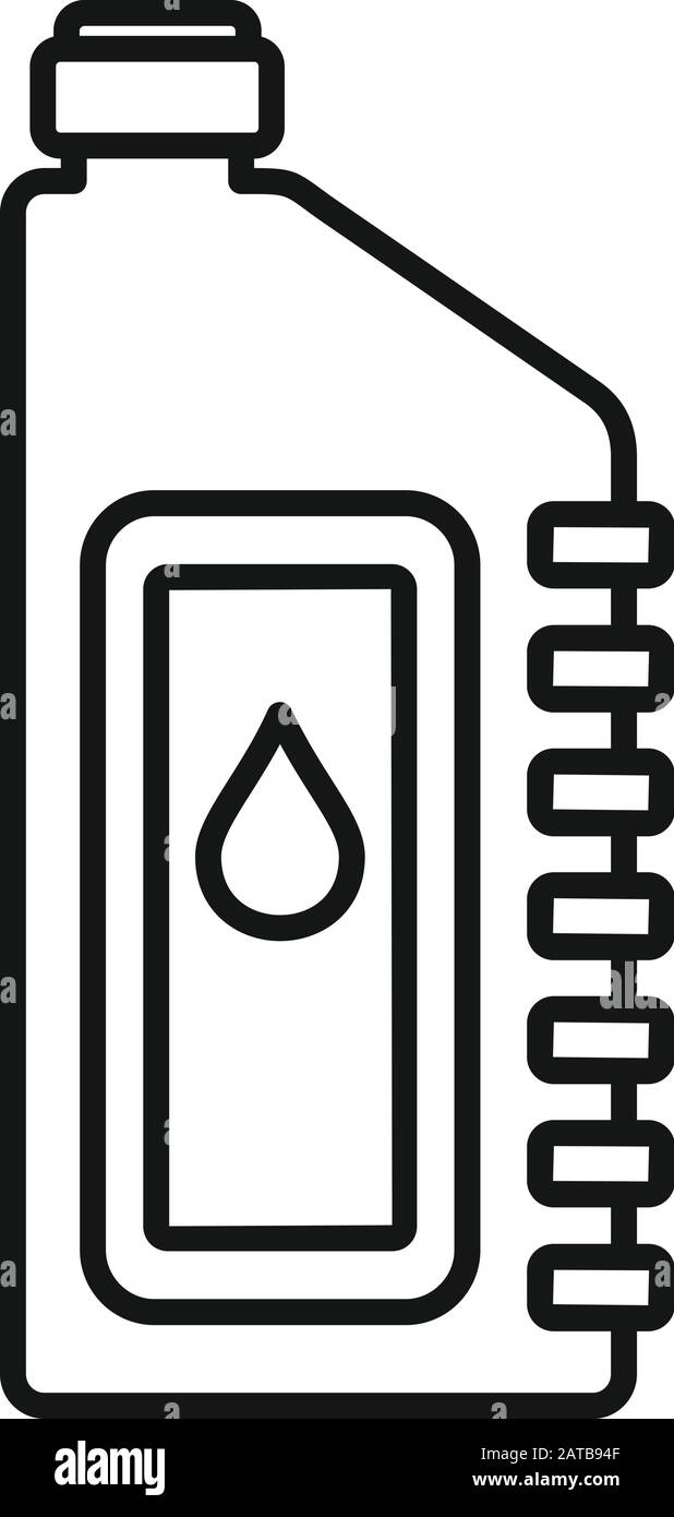 Bike motor oil icon. Outline bike motor oil vector icon for web design ...