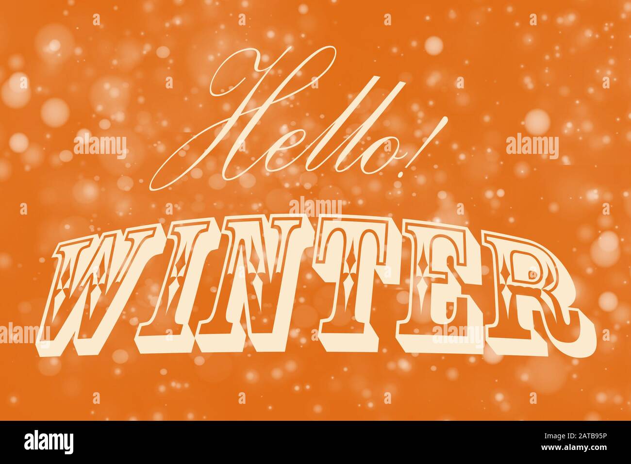 Hello Winter template texture background Stock Photo - Alamy