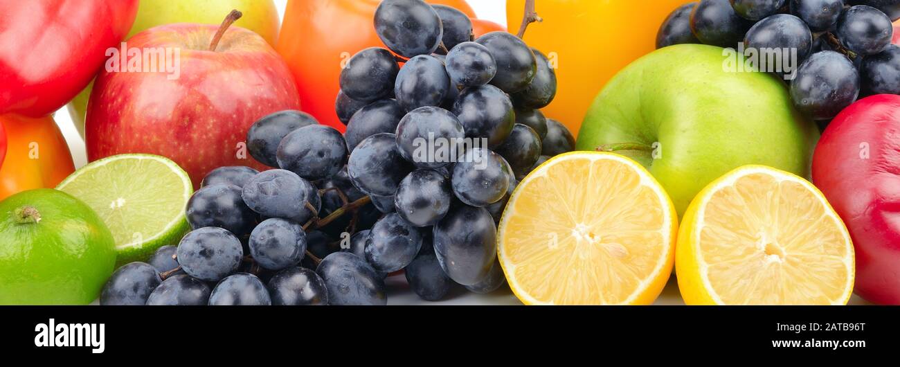 Composition of fruits and vegetables Stock Photo - Alamy
