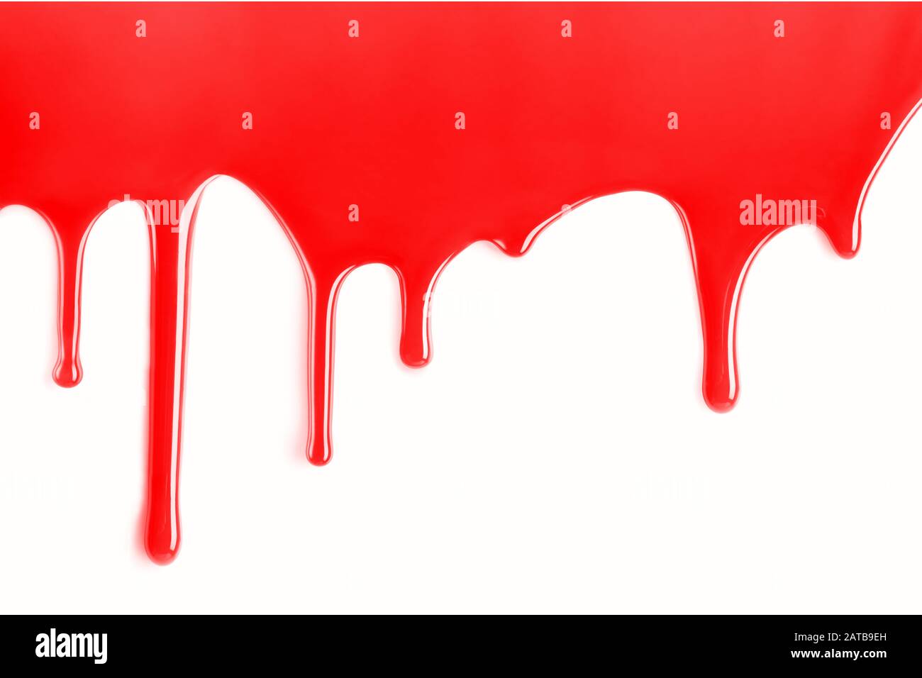 Blood texture on white template background Stock Photo - Alamy