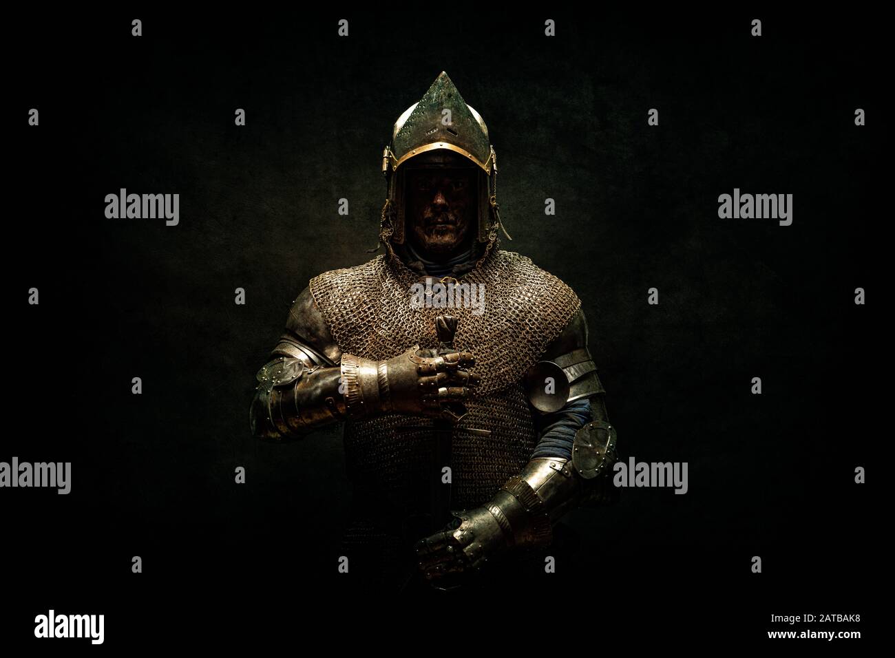 Knight In Armor Suit Holding High Resolution Stock Photography and ...
