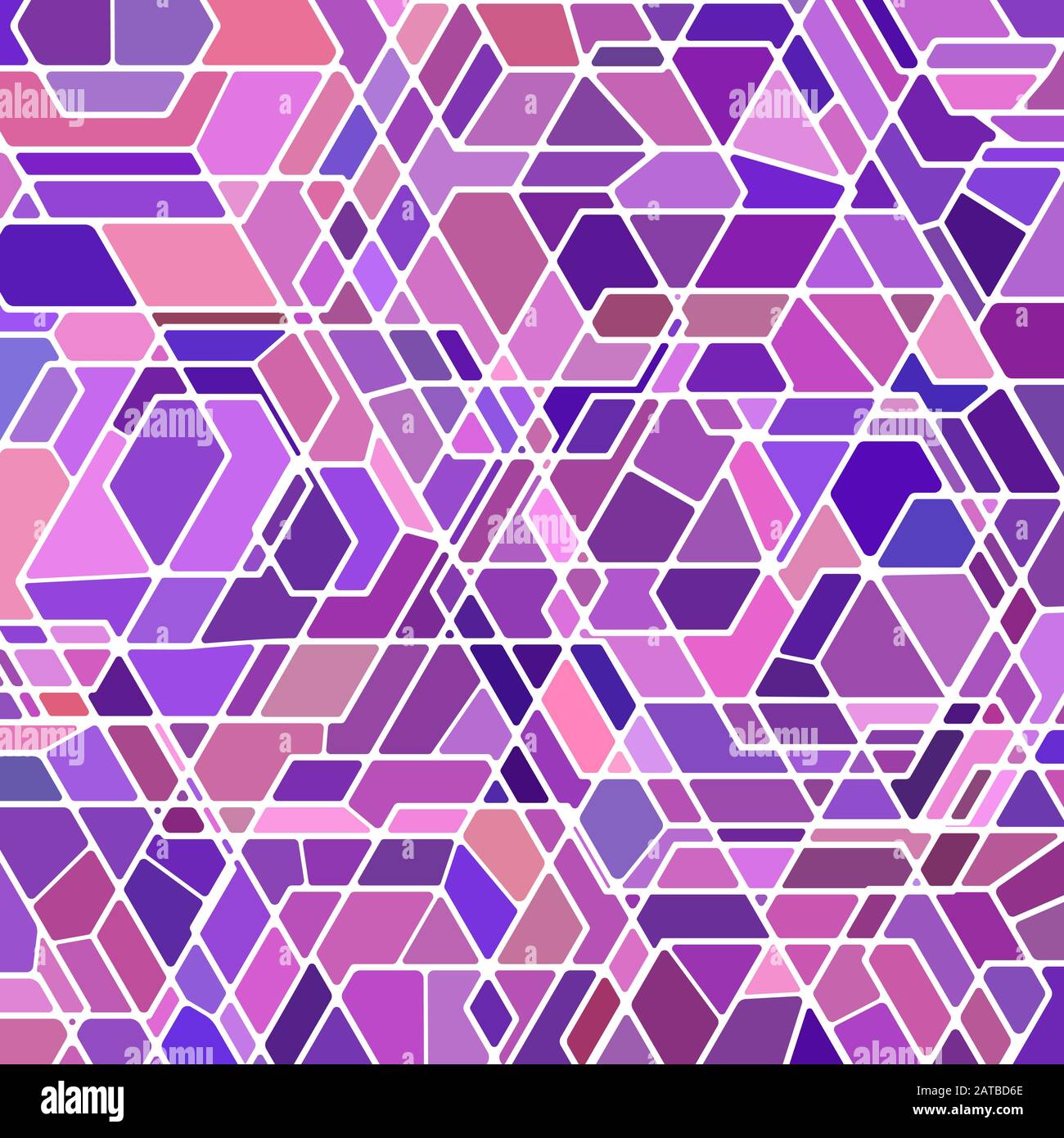 abstract vector stained-glass mosaic background - purple and violet ...