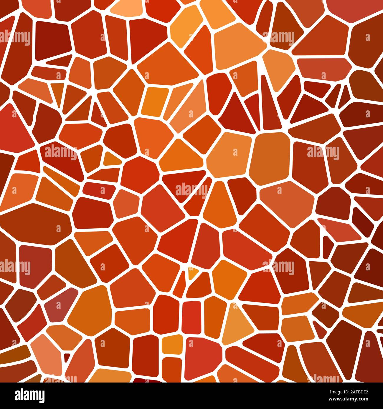 abstract vector stained-glass mosaic background - red and orange Stock ...