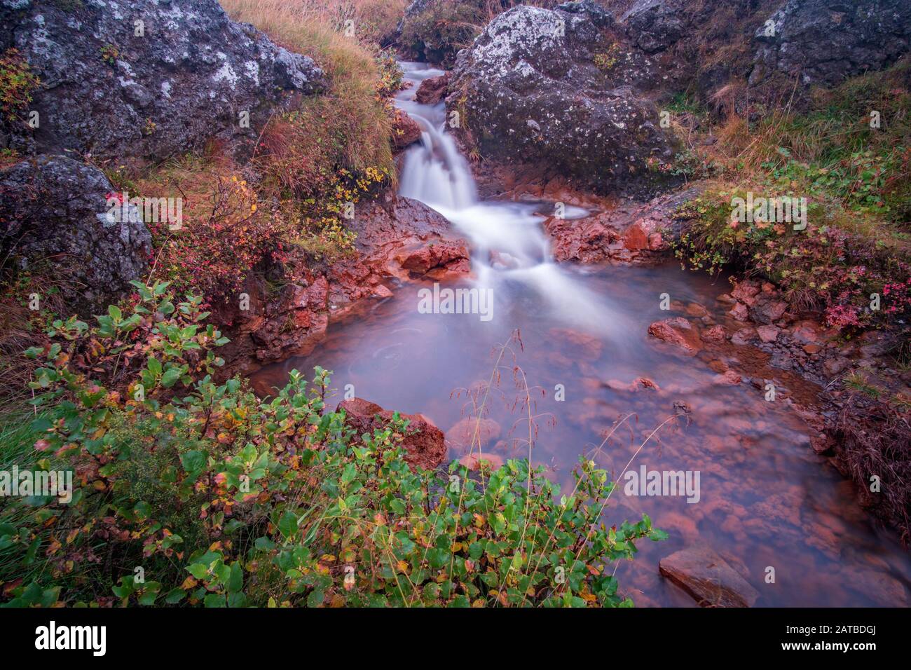 Small waterfall near Godafoss in Iceland Stock Photo - Alamy