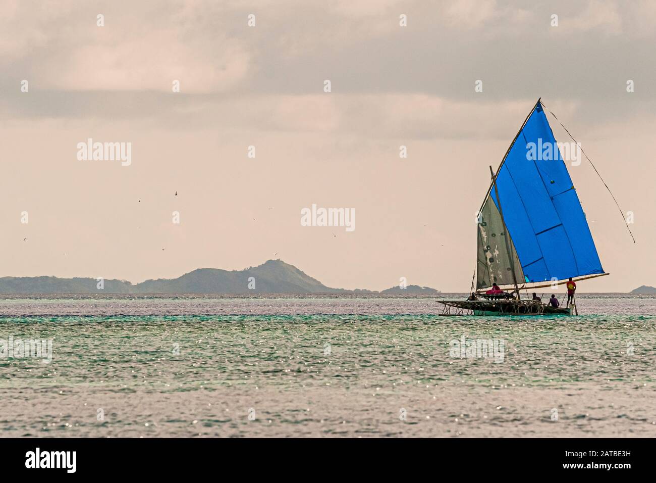 The Polynesian Proa is a multi-hull outrigger sailboat Stock Photo - Alamy