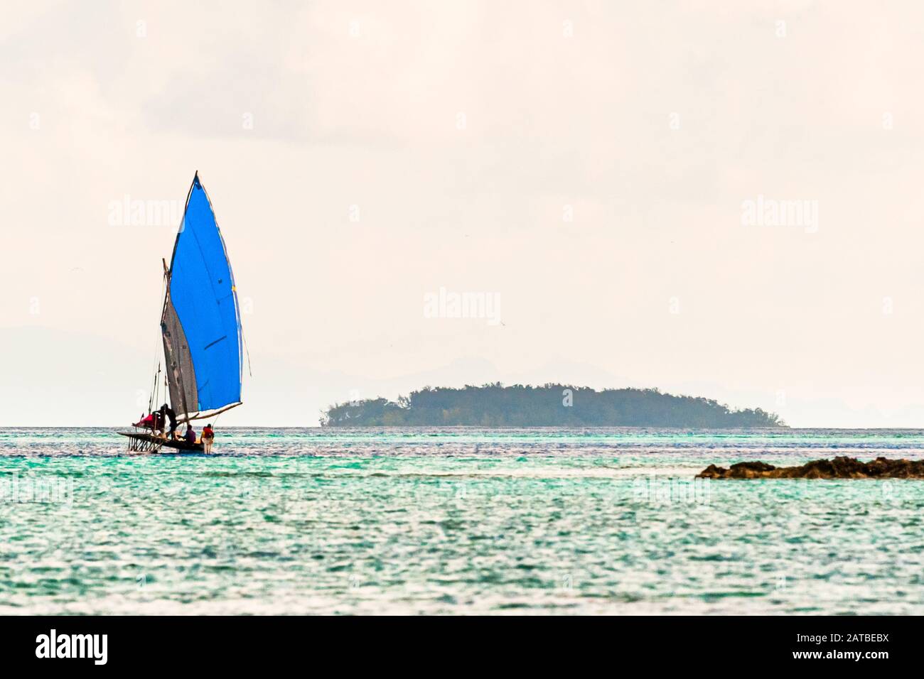 The Polynesian Proa is a multi-hull outrigger sailboat Stock Photo - Alamy