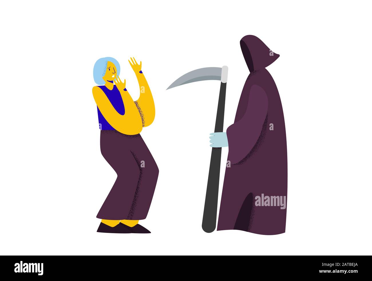 Death caricature Stock Vector Images - Alamy