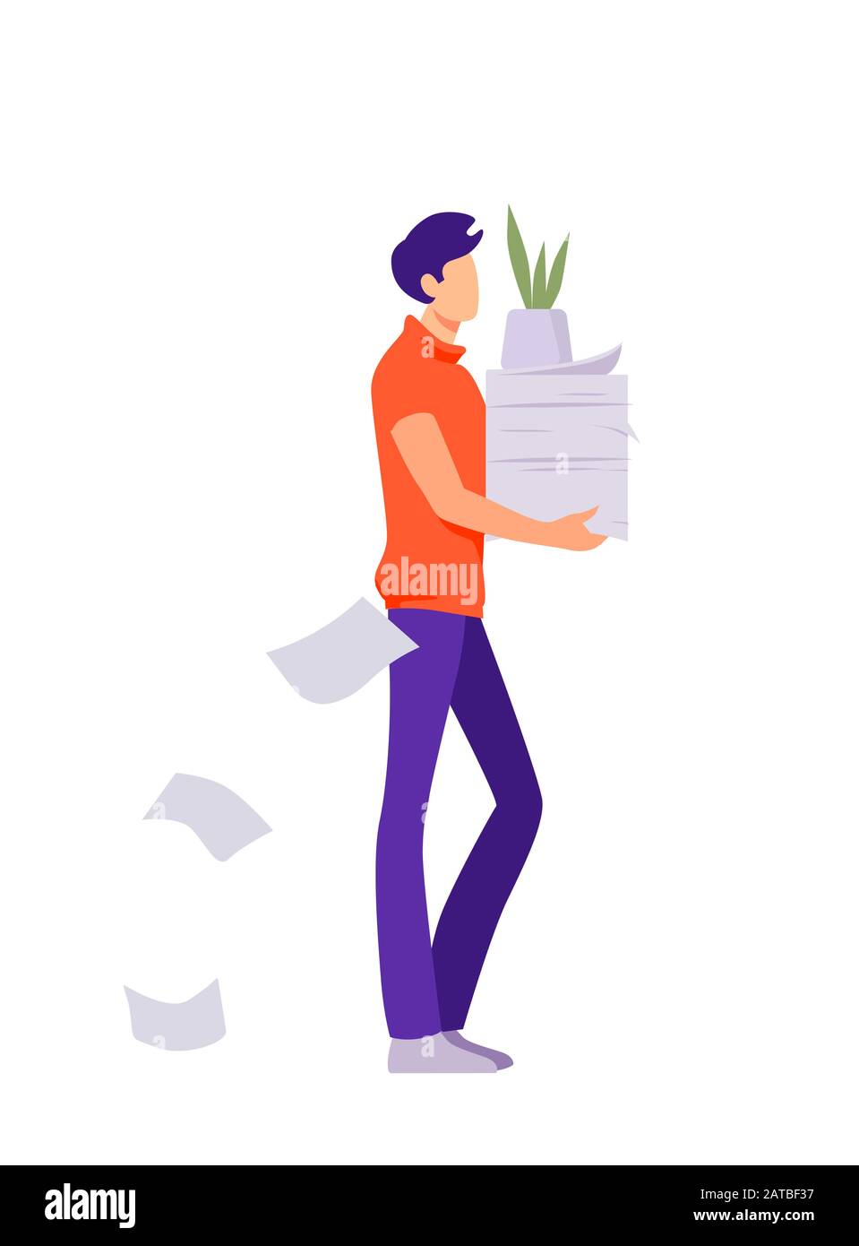 Male Office Worker Clipart