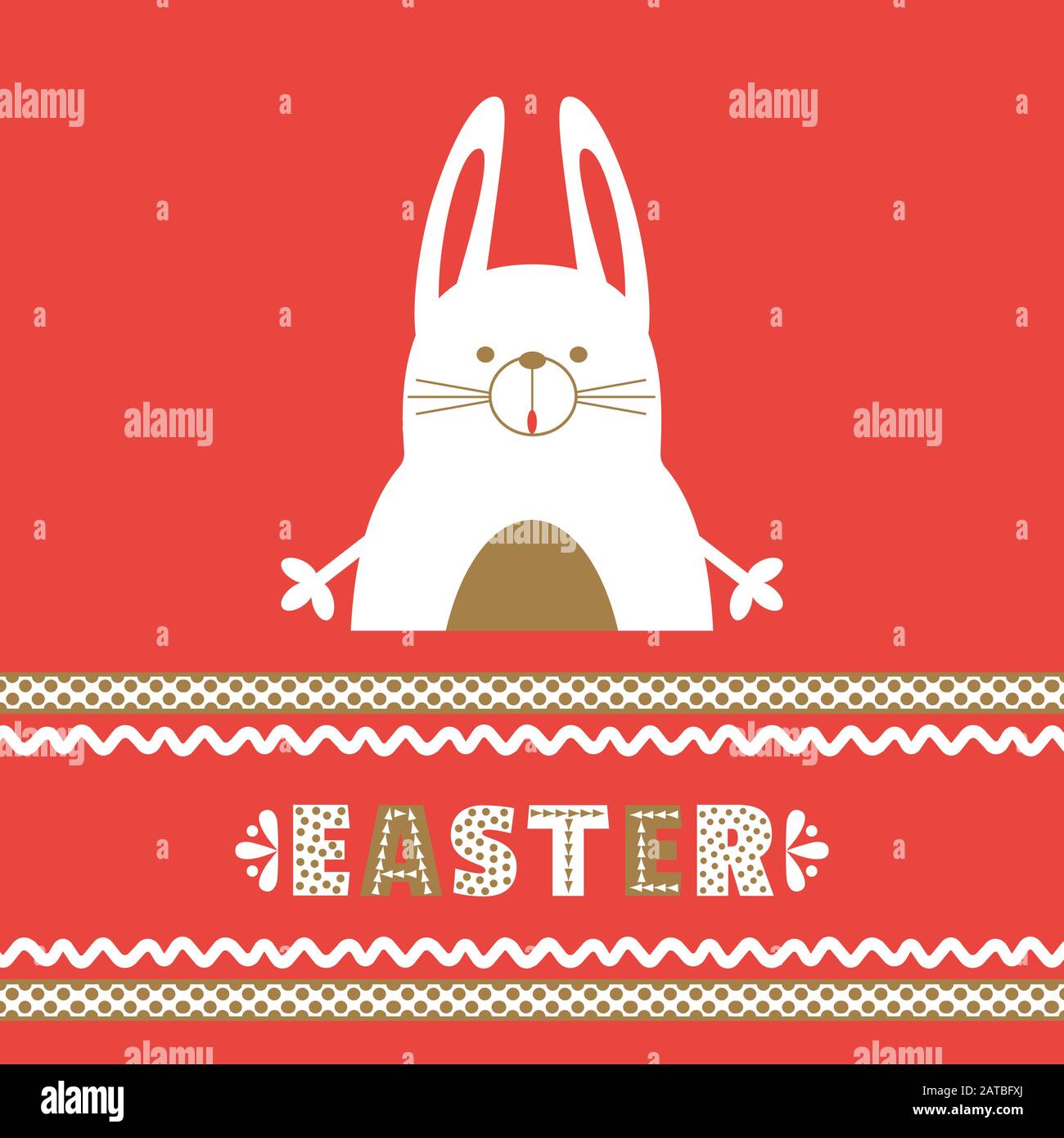 Easter banner template bunny Stock Vector Images - Alamy