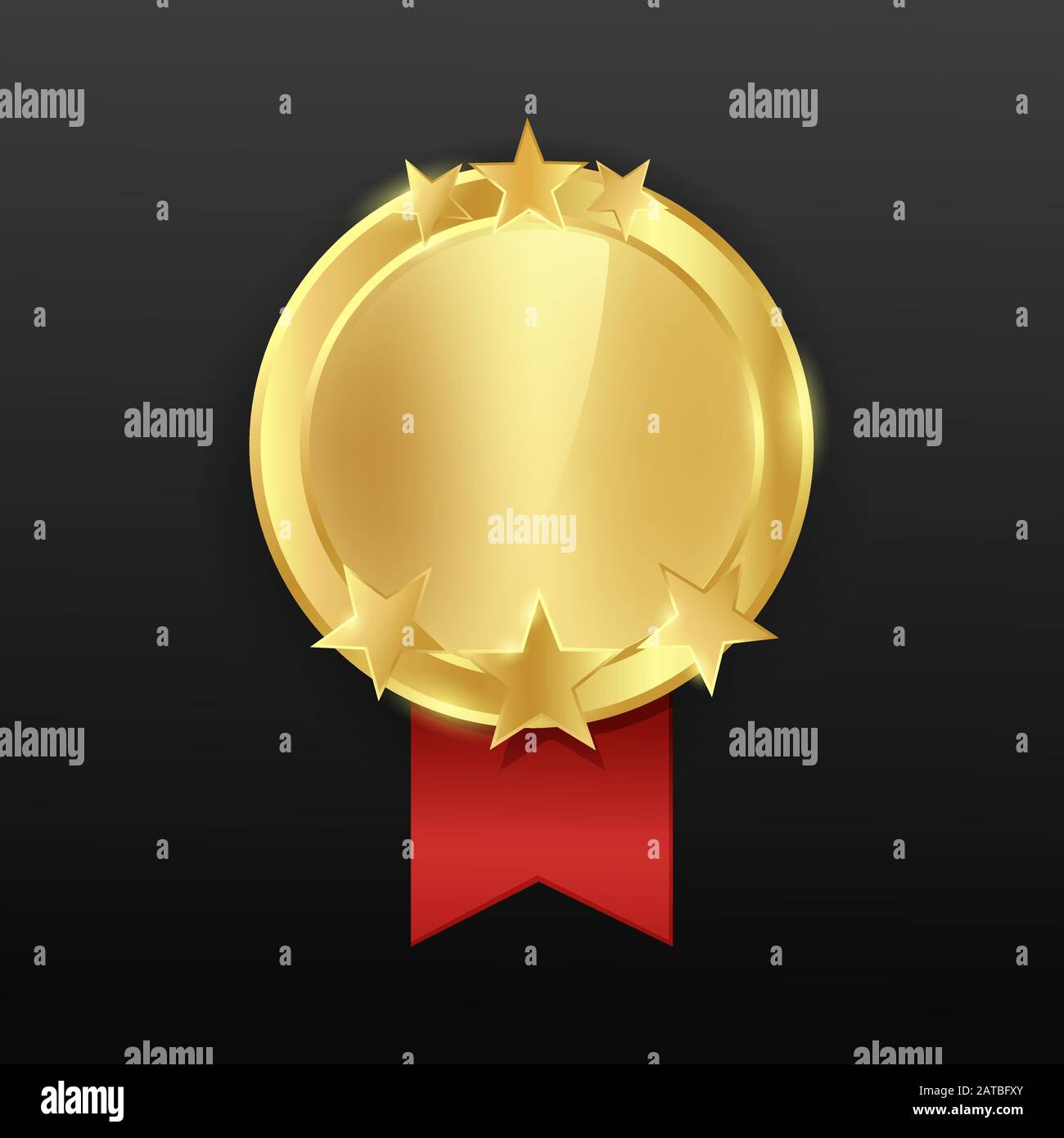 Round gold badge stars Stock Vector Images - Alamy