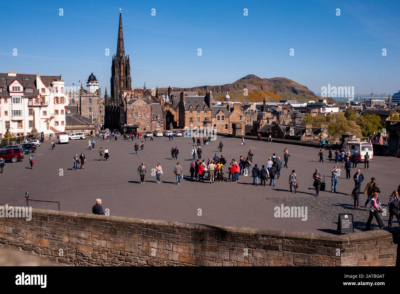 Edinburgh castle esplanade. Edinburgh cityscape/travel photograph by ...