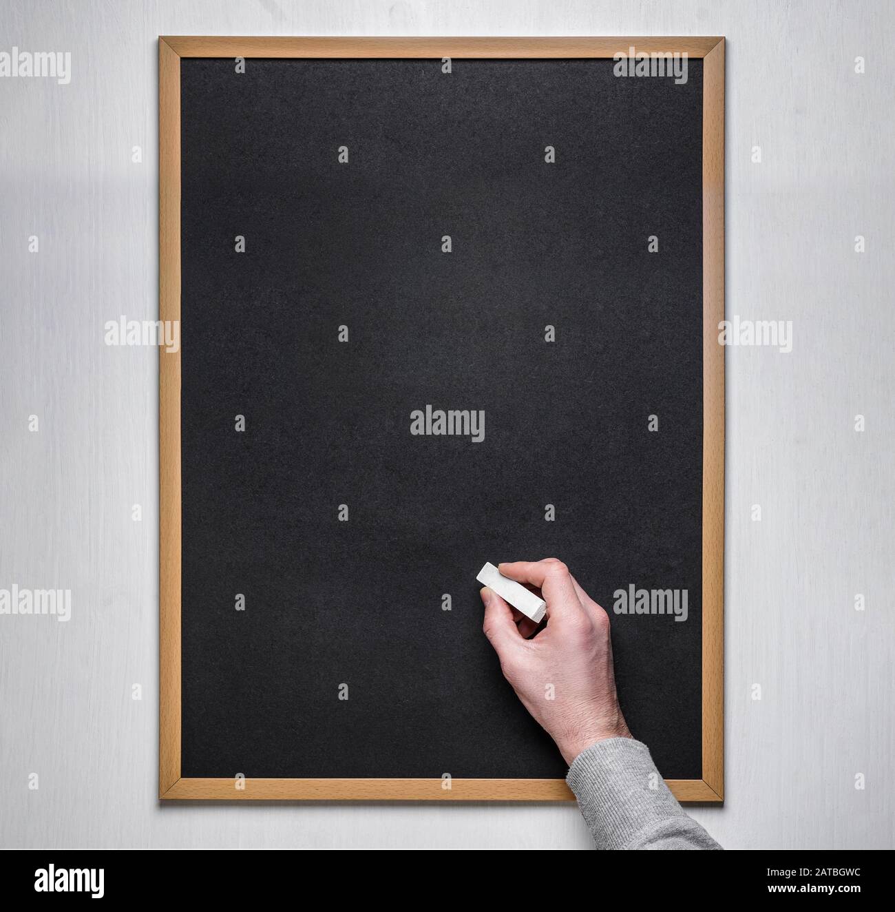 Male Hand Blackboard Chalk High Resolution Stock Photography and Images ...