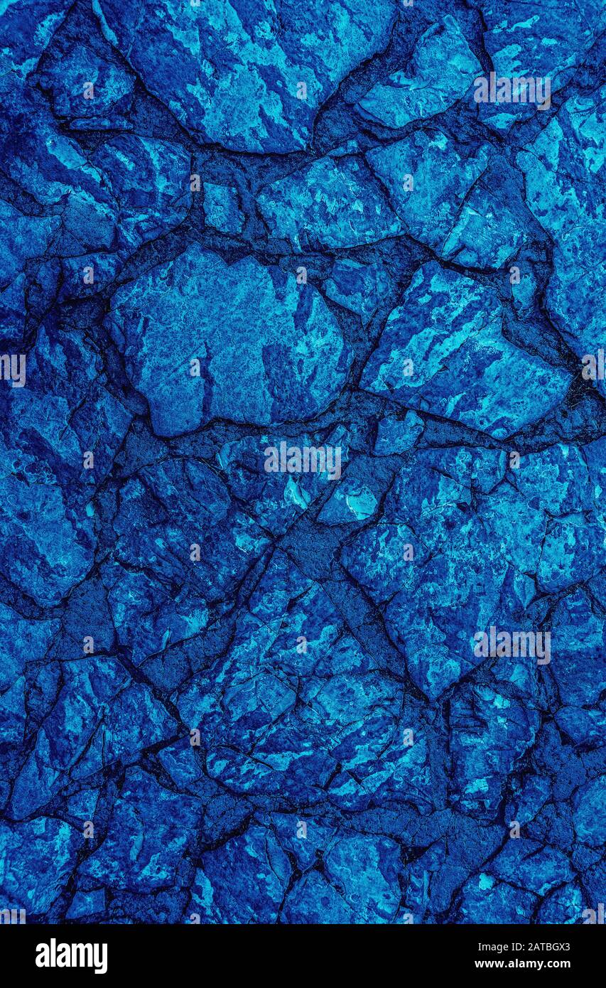 Blue stone floor texture. Harmonic pattern of slate tiles at the floor ...