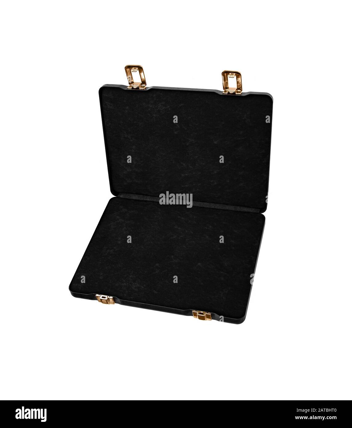 An open wooden box with gilded locks. Luxury packaging for anything ...