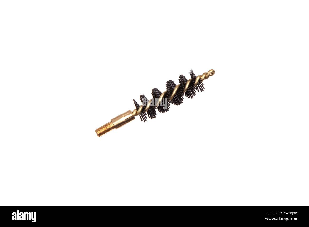 brush to clean the weapon isolate on white background Stock Photo - Alamy