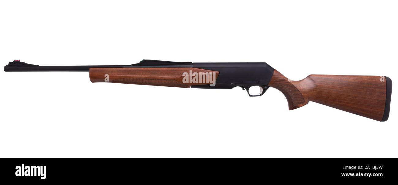 Gun rifle isolated on white background Stock Photo - Alamy