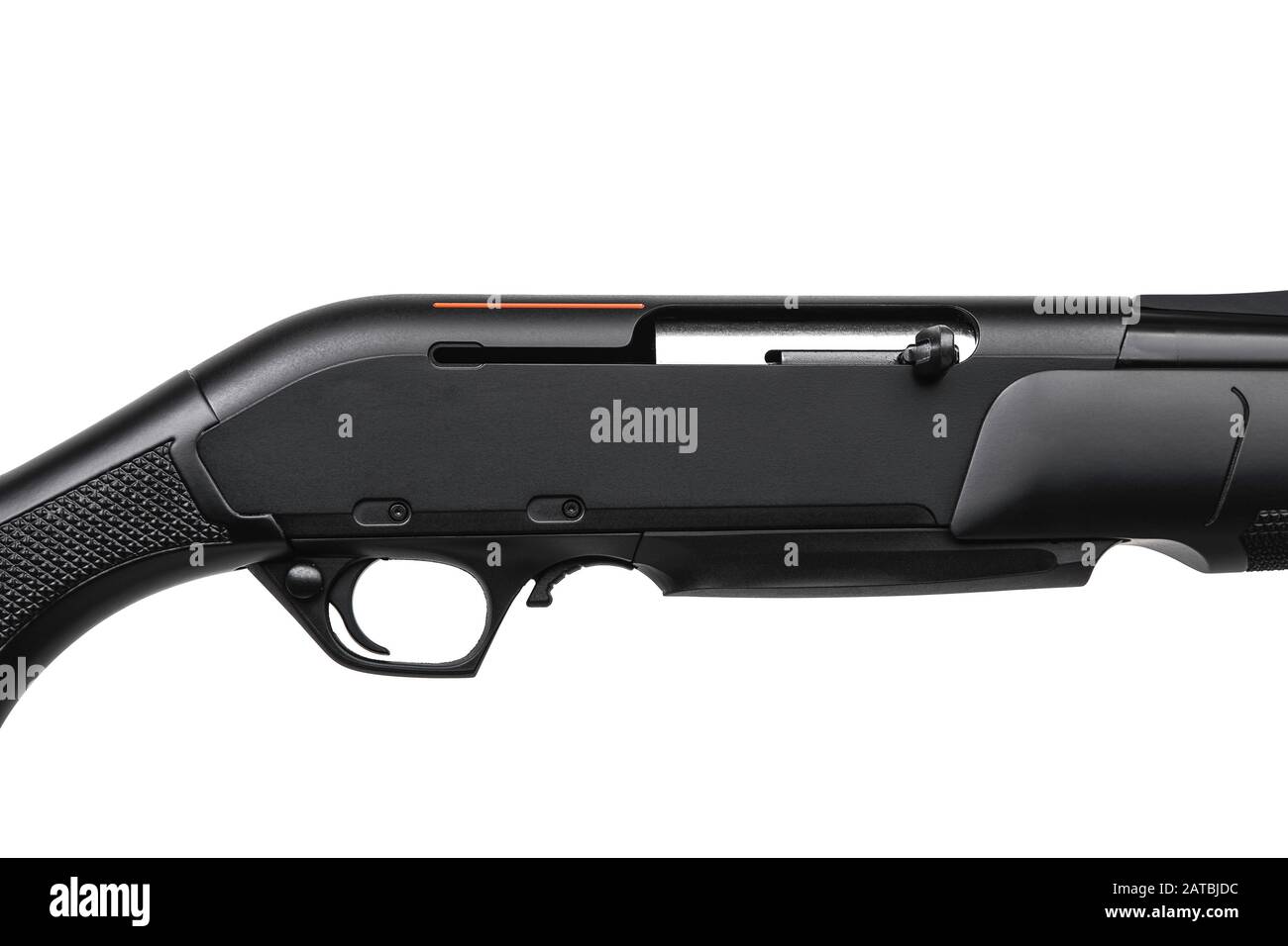 modern semi-automatic hunting rifle isolated on white background Stock ...